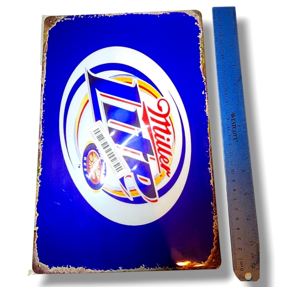 Source Unknown | Other | Miller Lite Beer Metal Sign | Poshmark